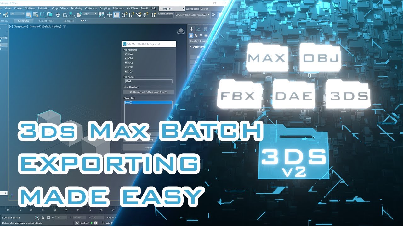 3DS Max File Batch Export v2