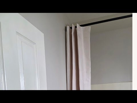 We Made the Bathroom Look Taller by Using the Extra Long Linen Boho Shower Curtains