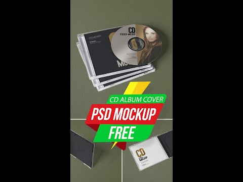 Create CD Album Cover Mockups For Social Media Designs FREE Template
