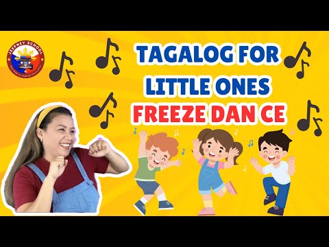 TAGALOG FREEZE DANCE | TAGALOG FOR LITTLE ONES | JEEPNEY SCHOOL | DANCE WITH ATE CHERRY |