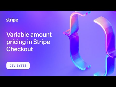 Variable amount pricing in Stripe Checkout