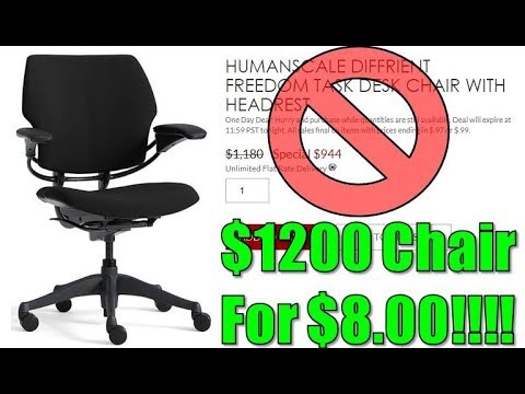 My New $1200 Gaming Computer Chair Humanscale Freedom Thrift Store Find