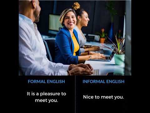 FORMAL vs. INFORMAL EXPRESSIONS in English | Formal and Informal English #english_education