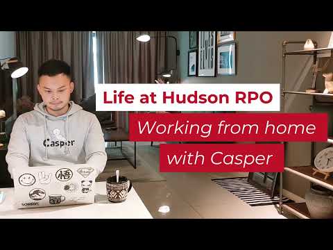 A Day at Hudson RPO: work from home with Casper in Singapore.