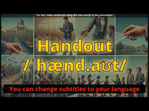 Handout meaning with 5 examples