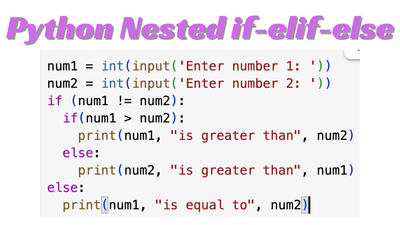 Python Lesson21: Nested if statements