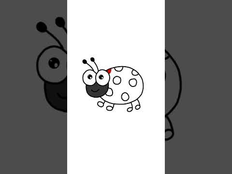 How to draw ladybug | cartoon drawing #condsty