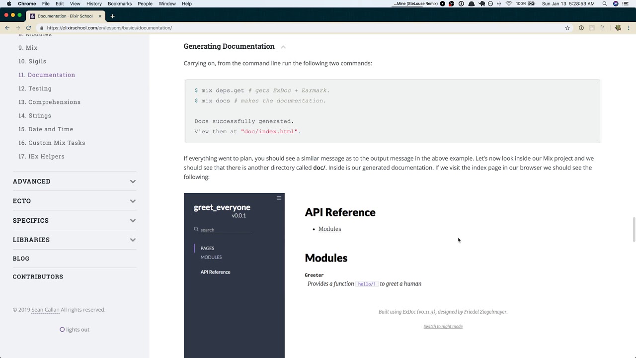 Elixir School - Documentation