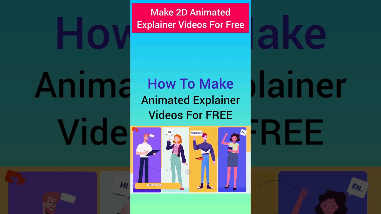 How To Make Animated 2D Explainer Videos for FREE For YouTube