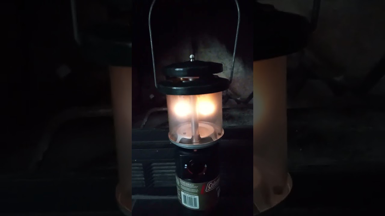 Coleman double mantle propane lantern, part 2