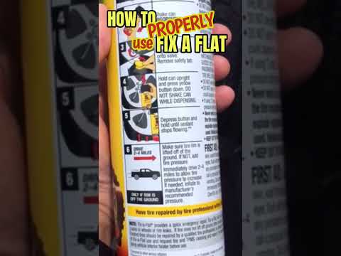 HOW TO PROPERLY USE FIX A FLAT. #shorts #youtubeshorts