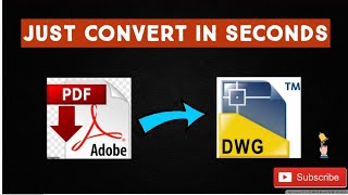 How to convert PDF to AutoCAD in just 2 minutes ????