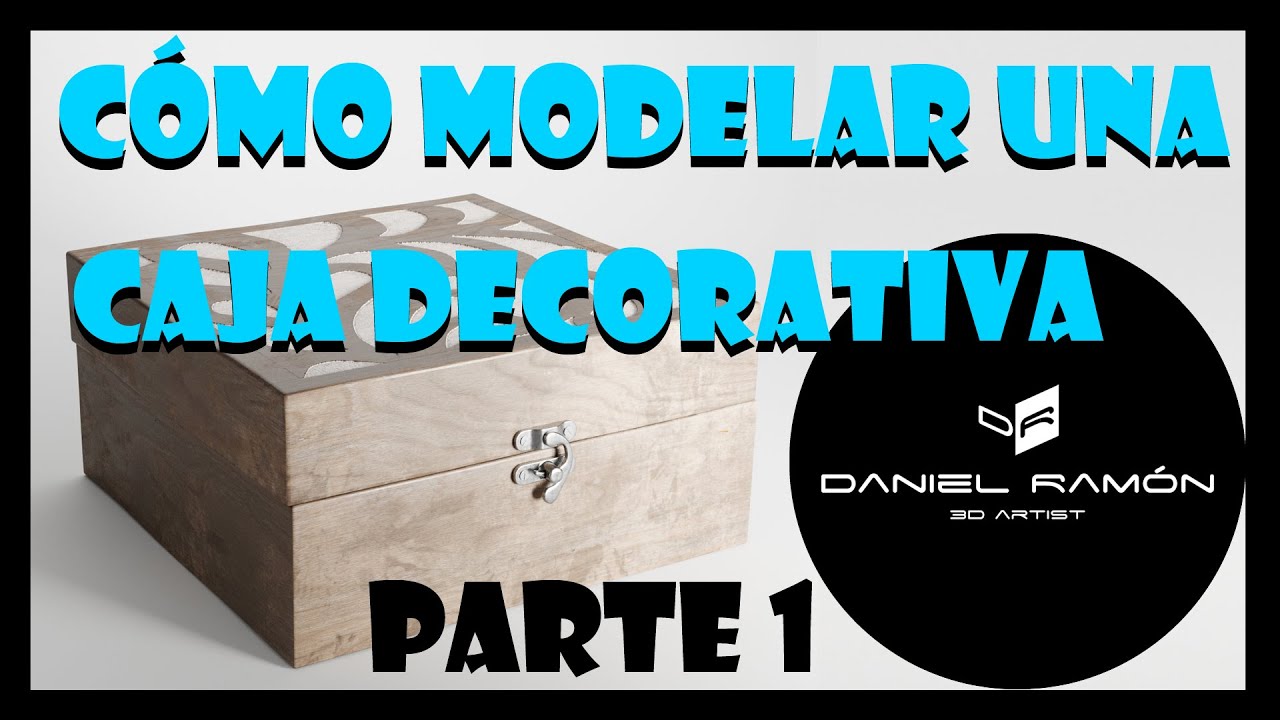 COMO MODELAR UNA CAJA DECORATIVA en 3D studio max, en español. PARTE 1
