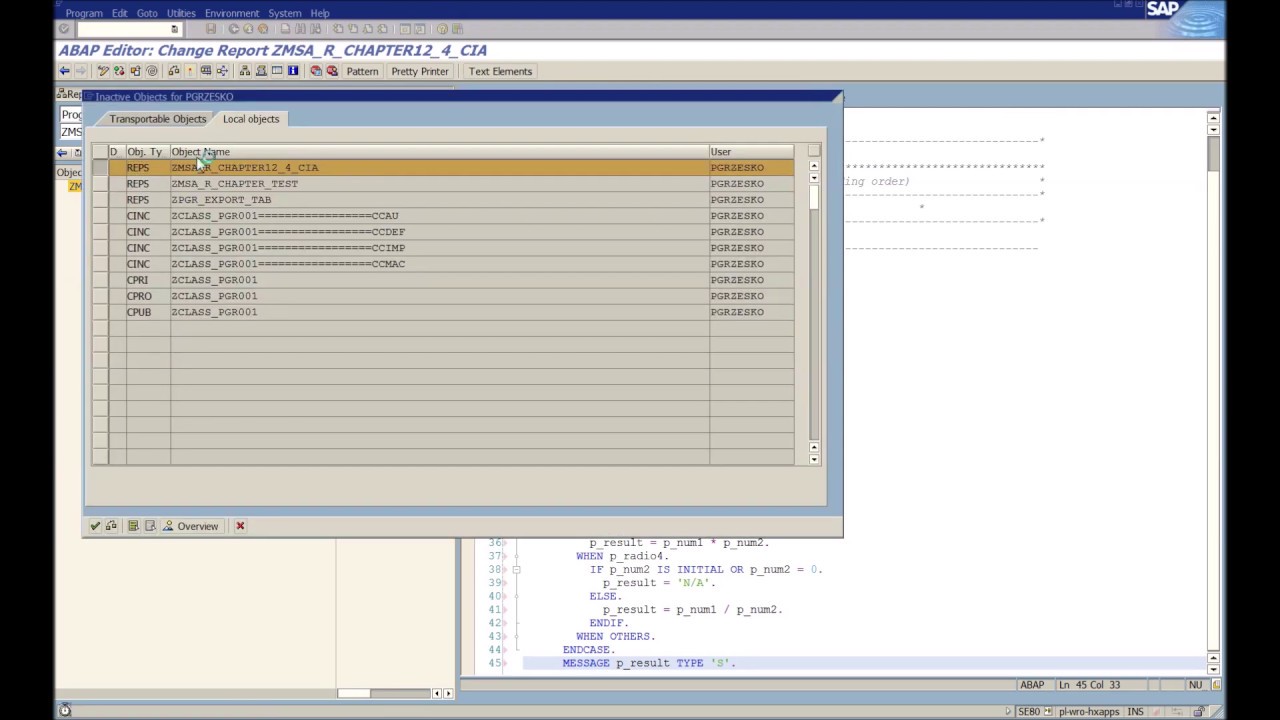 Mastering SAP ABAP | 12. Testing ABAP programs