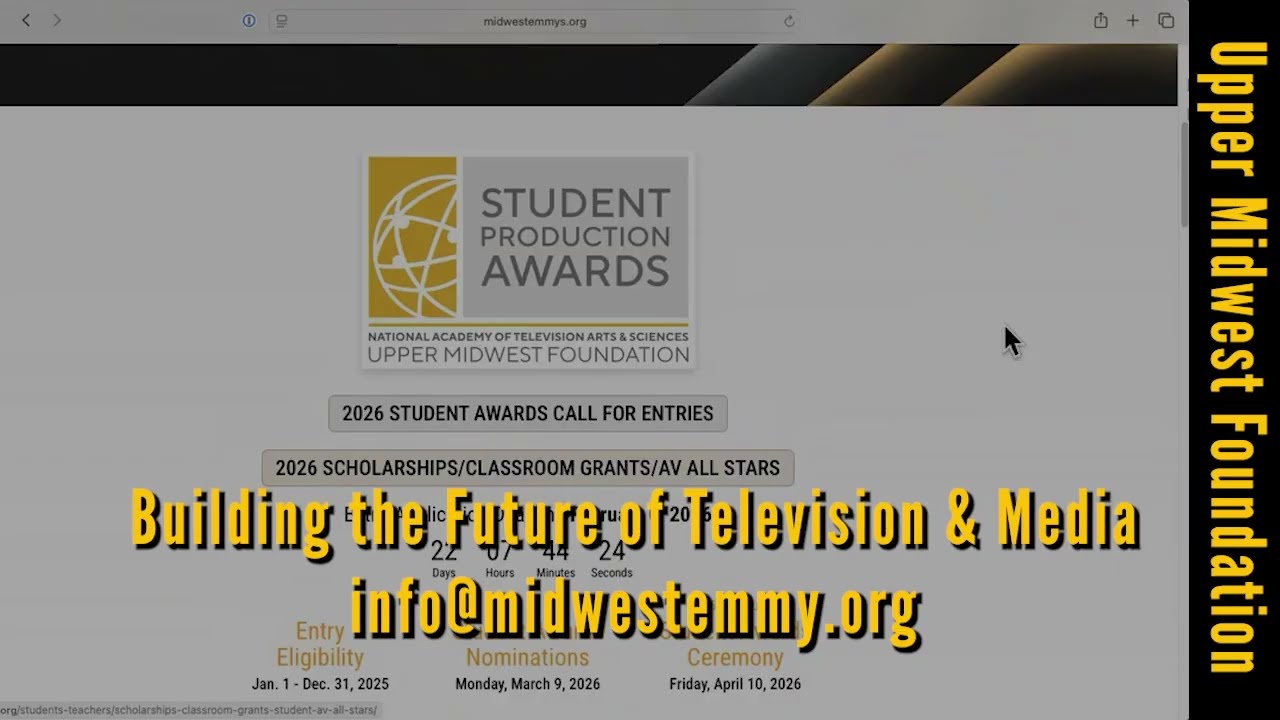 TUTORIAL: Upper Midwest Emmy® Foundation Scholarship Application