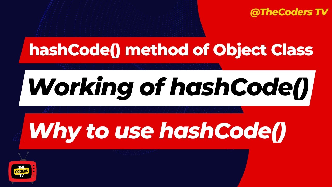 #3 java.lang package Object Class to String method | hashCode method in Java | TheCoders TV | #java