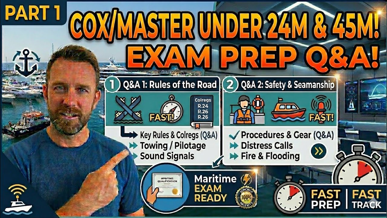 Coxswain & Master under 24/45 Assessment Questions with Answer Part 1