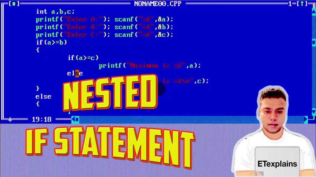 C Programming Tutorial - 15 - Nesting if Statements