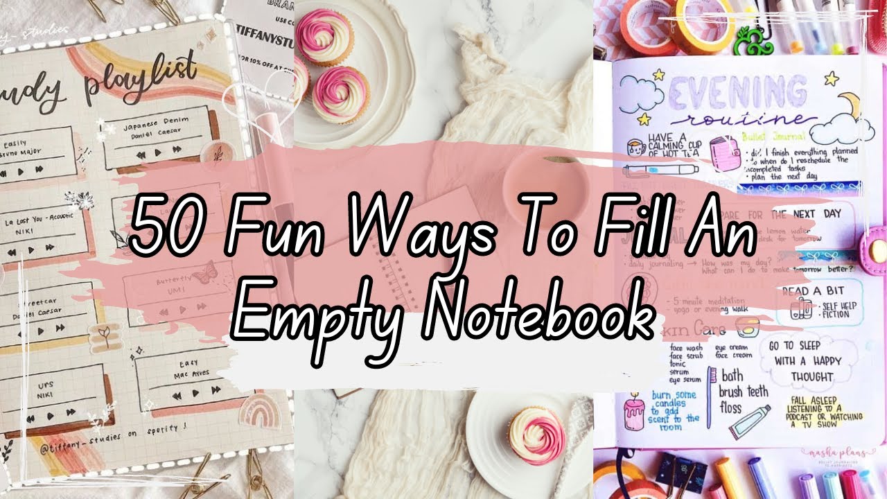 💫Empty Notebook Ideas🌼💞 2025  | Aesthetic Journal Spread Pages