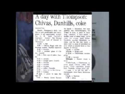Steam Community :: Video :: Hunter S. Thompson's Daily Routine