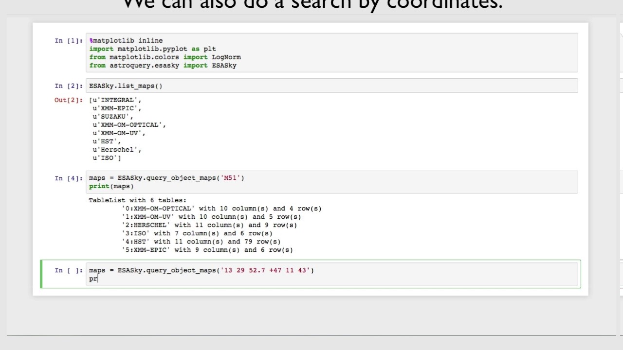 How to query ESASky with a python script using astropy/astroquery: single object