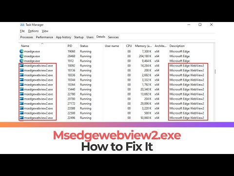 Mseedgewebview2.exe VIrus - What Is It? + Removal Guide [Fake Process]