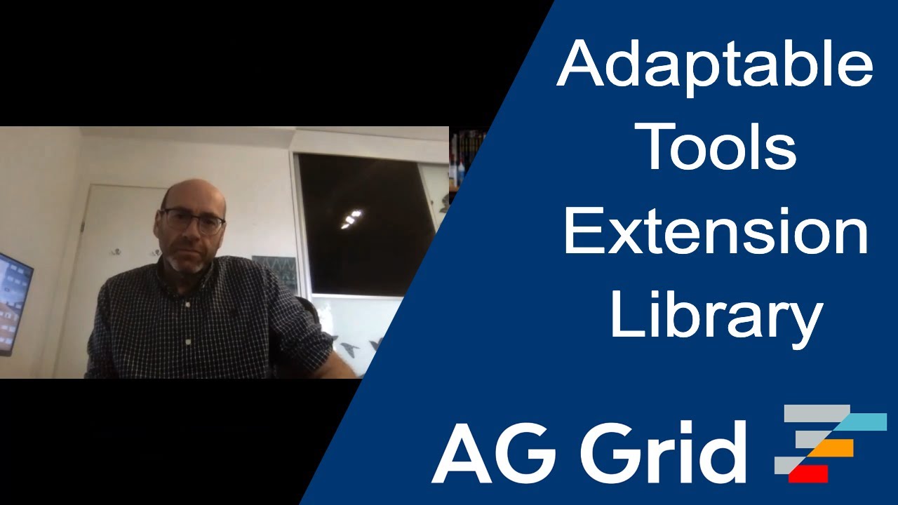 AdaptableTools Extension Add-On Library For AG Grid Demo and Interview with Jonny Wolfson