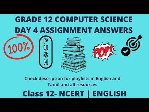 CBSE | Class 12 | Computer Science | Self Study Course | 2024 | English | Day 4 | Stacks