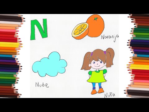 Dibujos con la N paso a paso y MUY FACIL