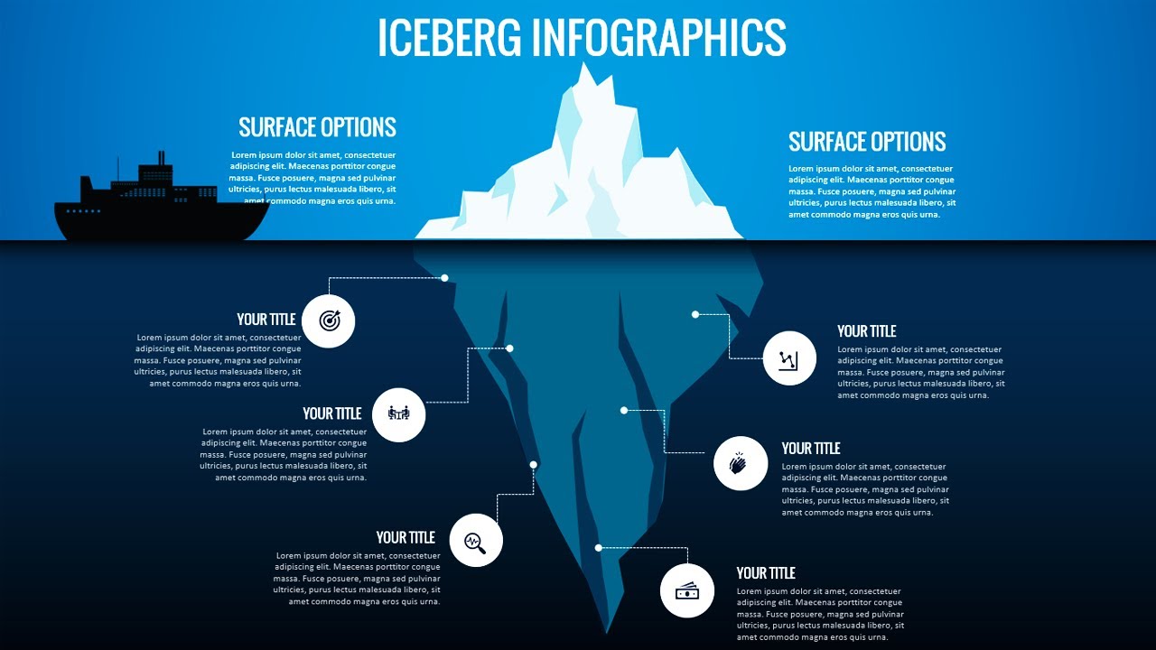 How to make Iceberg Slide Design in PowerPoint | Iceberg PowerPoint Diagram
