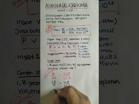 Trik Asyik Menghitung stoikiometri berdasarkan konsep mol