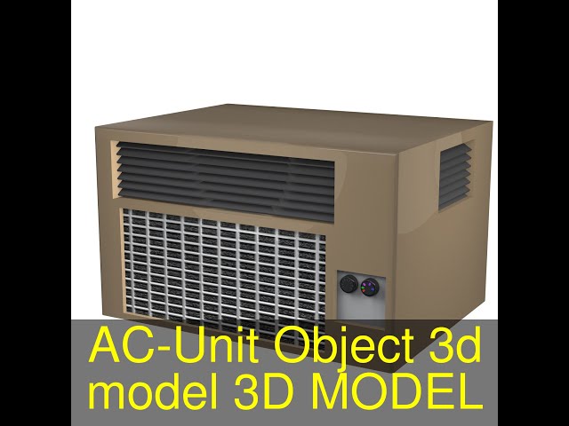 AC-Unit Object 3d model 3D Model - FlatPyramid