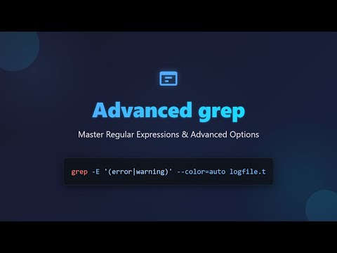 Mastering grep: Advanced Command Line Text Searching with Regex