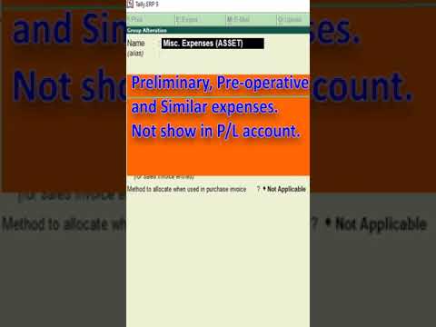 12-Misc.Expenses(asset) Accounting Group ||About Accounting Group || #tally ||#tallytutorial