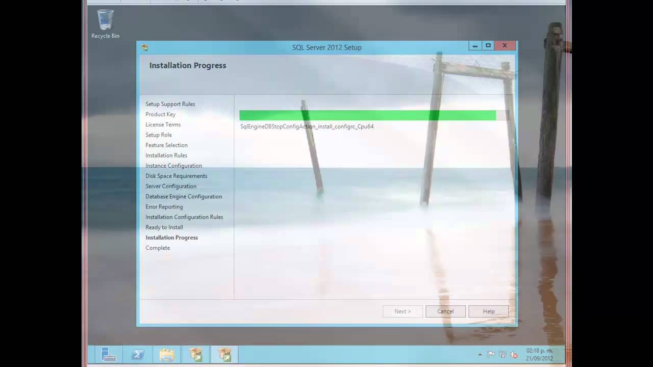 SQL Server 2012 Installation on Windows Server 2012