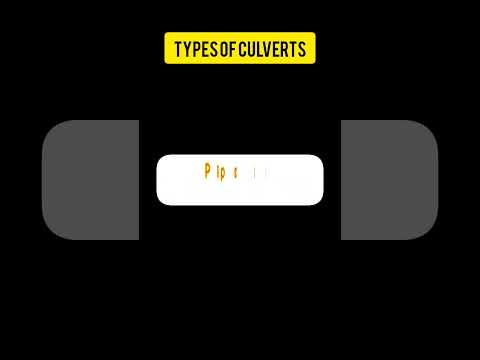 types of culverts #civilengineering #culvert