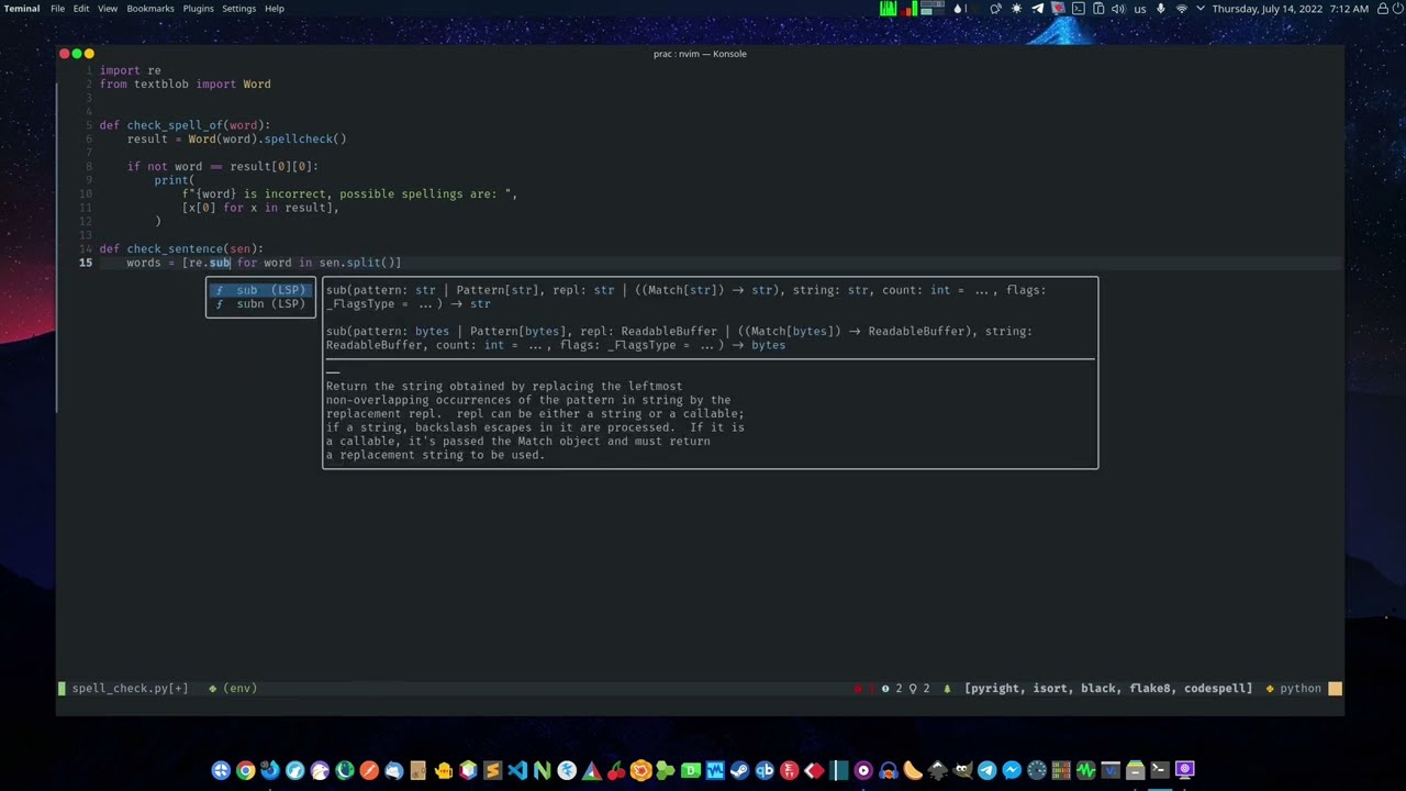 Python Spell Checker in 20 line of code.