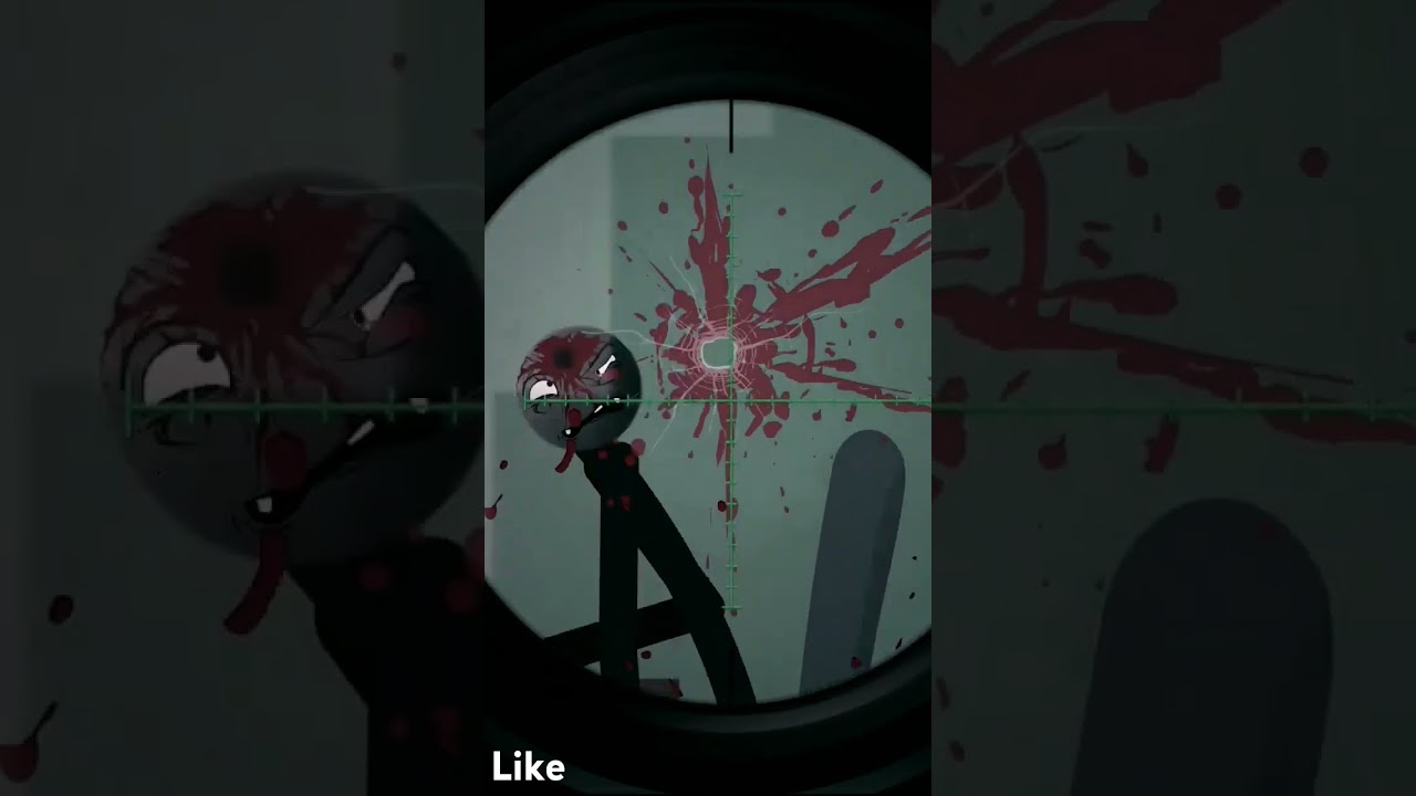 Stick man sniper. #gore #game #stickman
