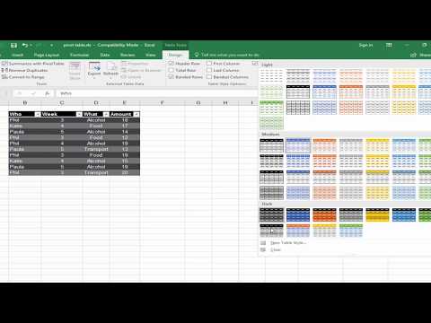 How to Create or Insert Table into existing data in Microsoft Excel 2017