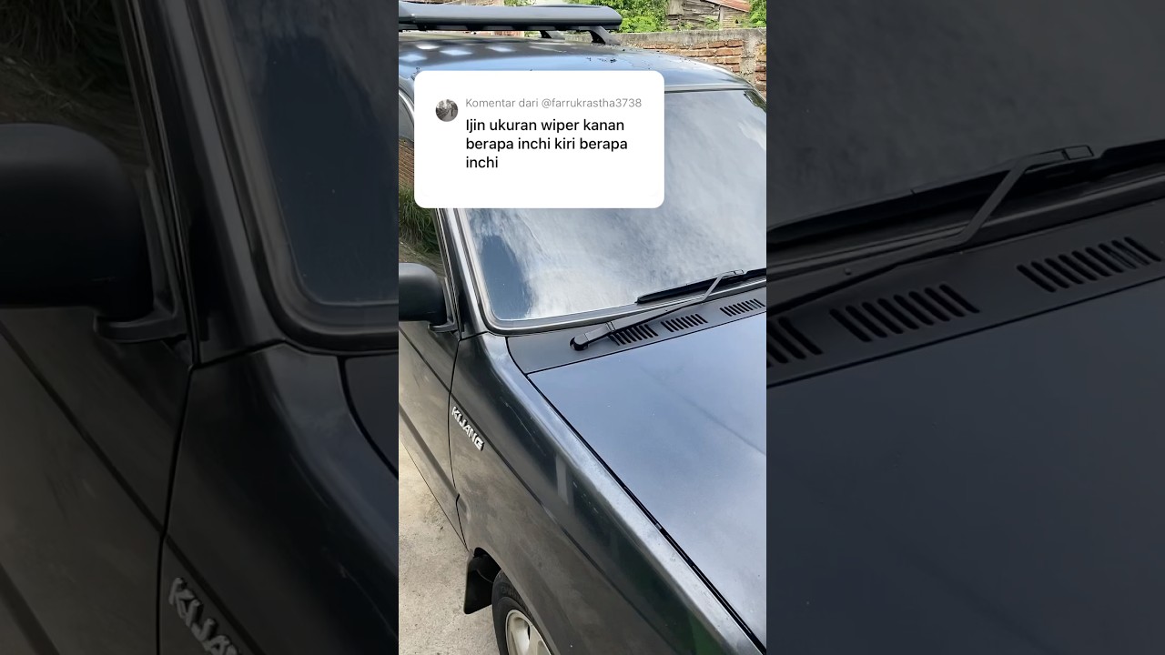 Toyota Kijang Kapsul Windshield Wiper Size