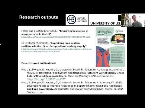 Dr Steffen Hirth | Turbulences in the food system towards long term resilience