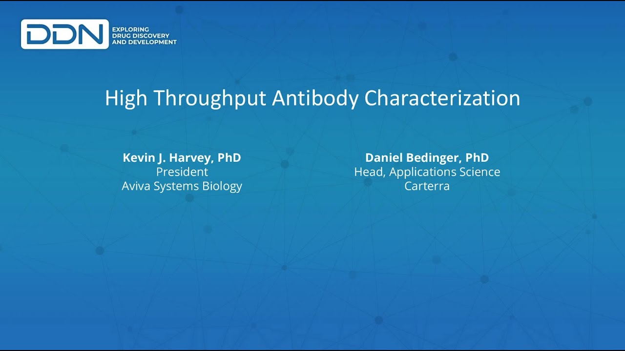 DDN | Aviva Systems Biology | Carterra 2023 webinar | High Throughput Antibody Characterization