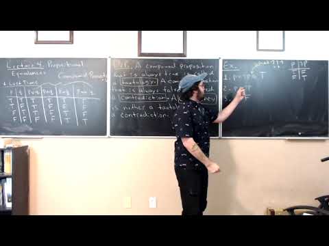 Discrete Mathematical Structures (Spring 2022) - Lecture 4 - Logical Equivalences and Identities