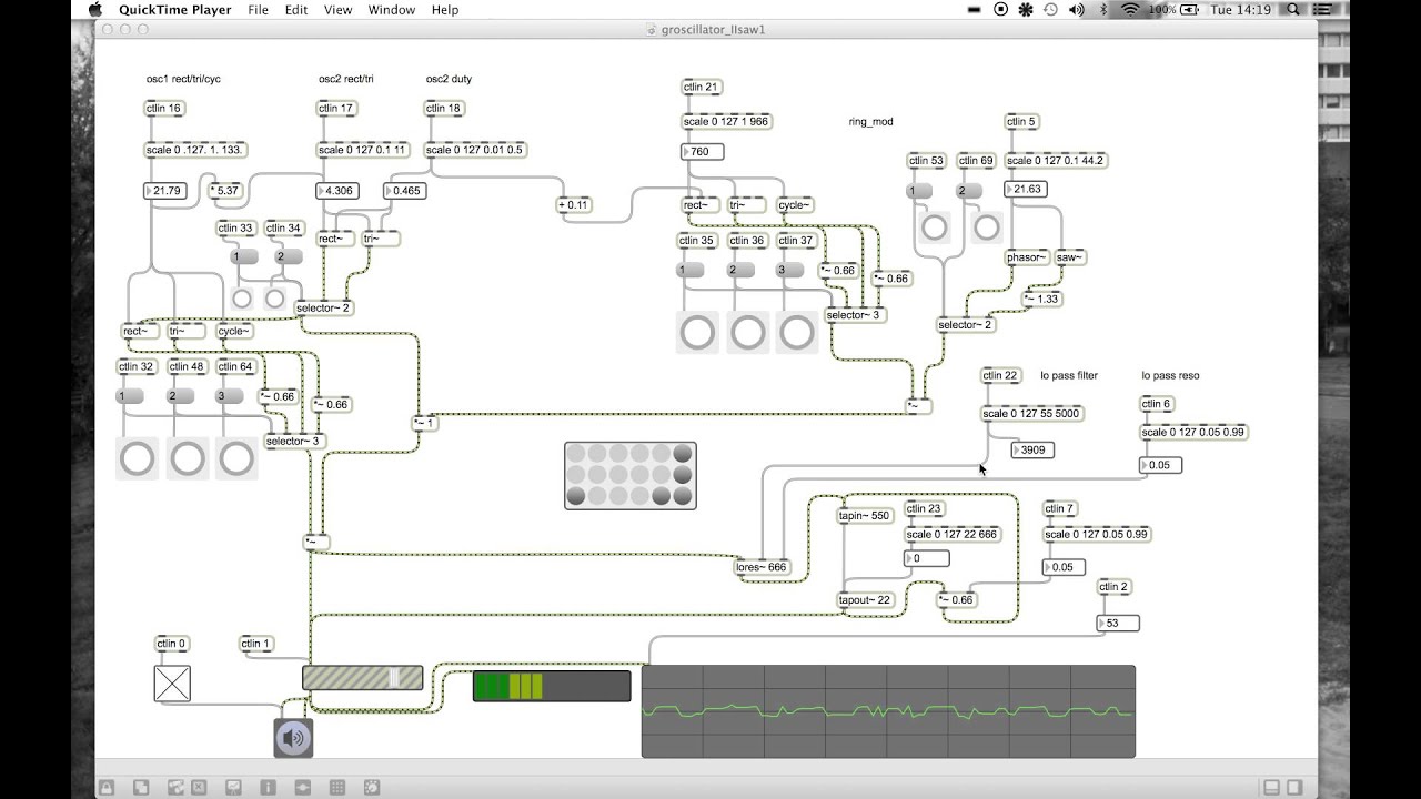 Max/Msp oscillator - the groscillator