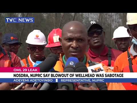 NOSDRA, NUPRC Say Blowout Of Wellhead Was Sabotage