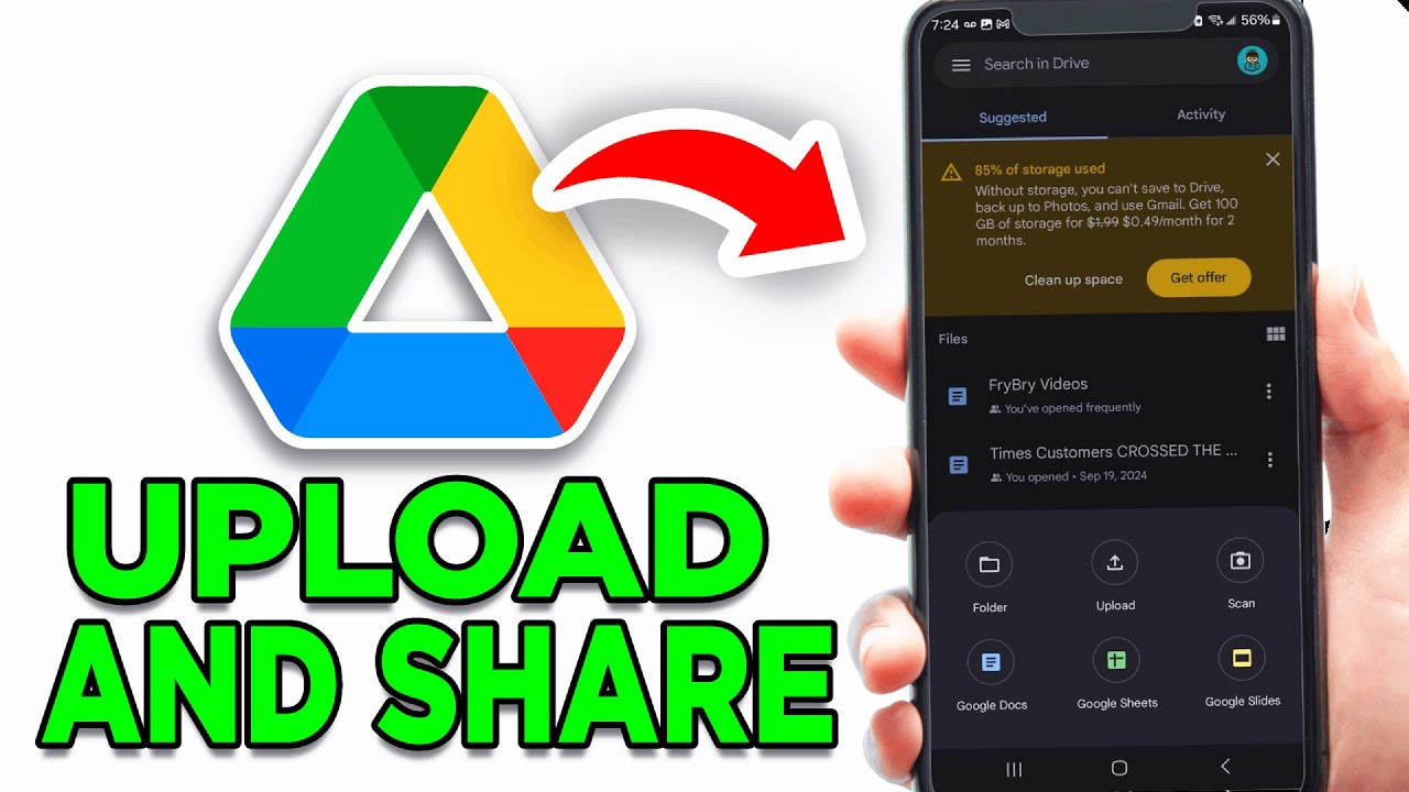 How To Upload And Share Files To Google Drive! (2025) - Full Guide