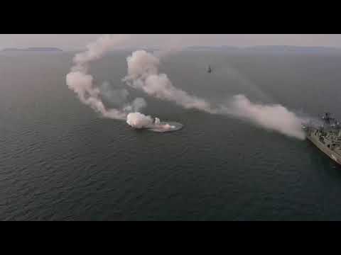 Watch Russian Cruise Missile Misfire and Splash Into the Pacific