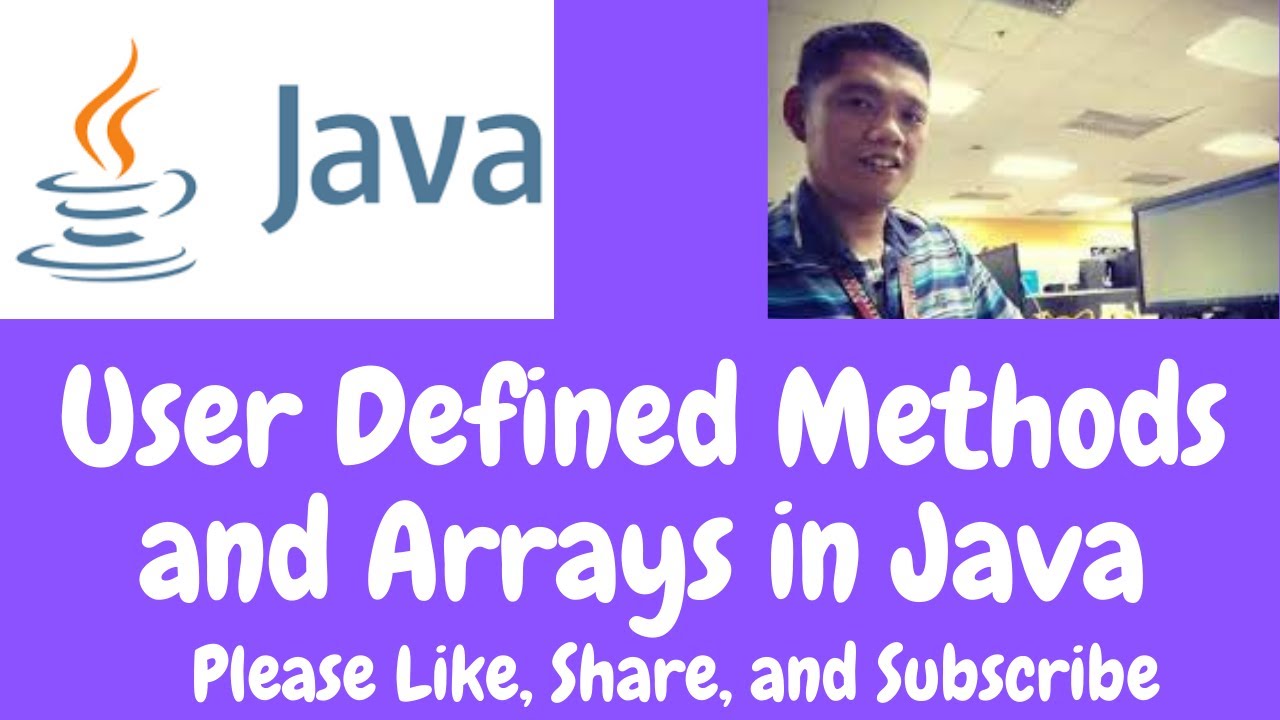 User Defined Method and Arrays in Java