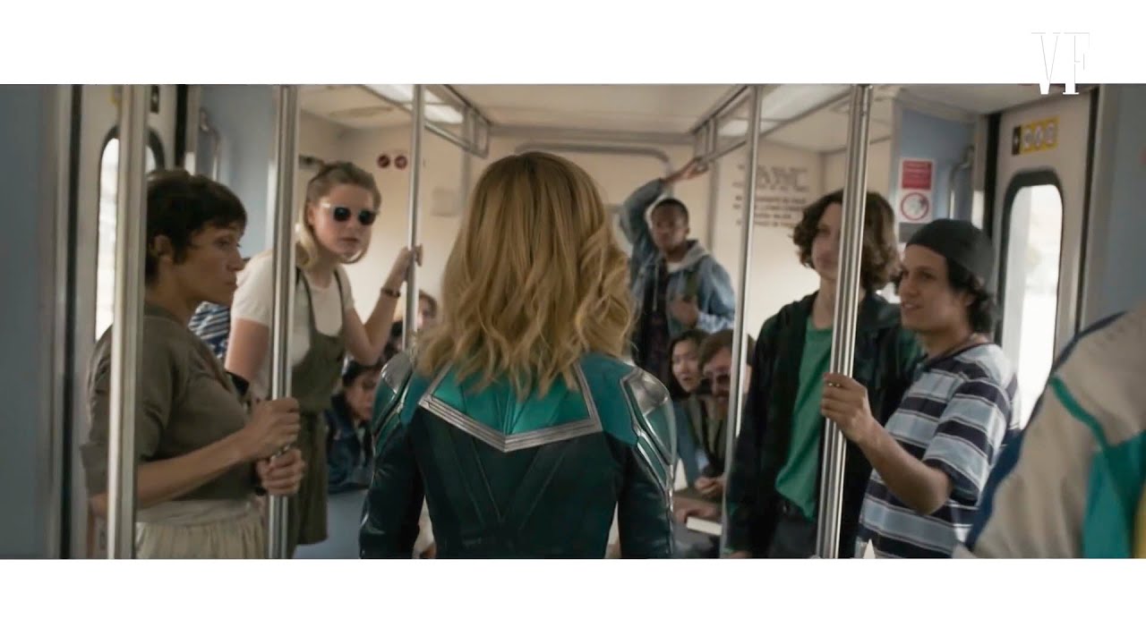 Captain Marvel's Train Scene feature Central Casting Background Actors