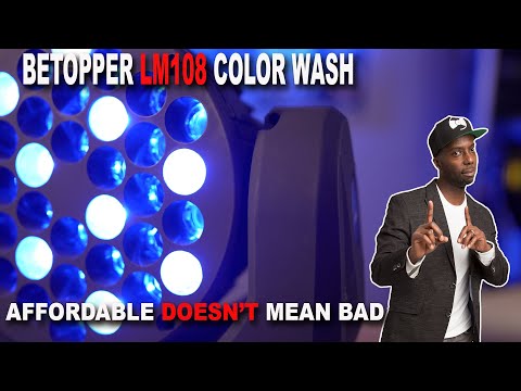 Betopper LM108 Moving Head Color Wash REVIEW - AFFORDABLE DJ Lighting Done RIGHT